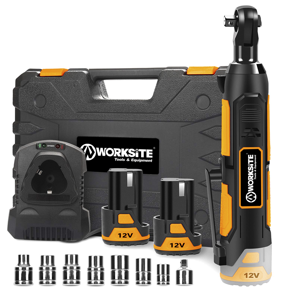 WORKSITE Multifunctional Ratcheting Socket Wrench Set Tool 12V ...